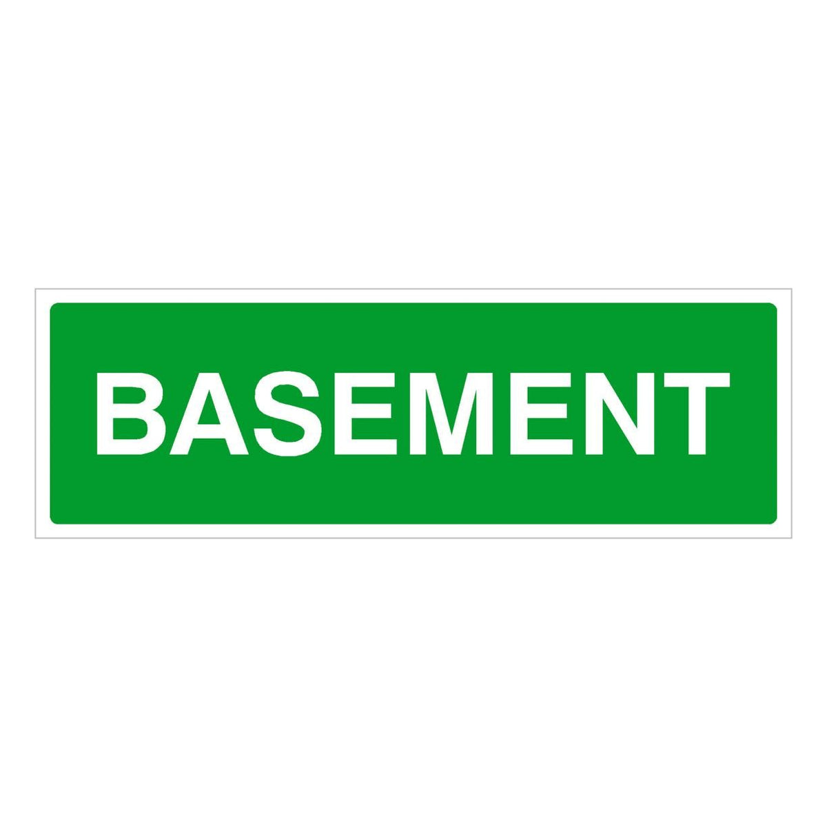 Basement Floor Identification Sign