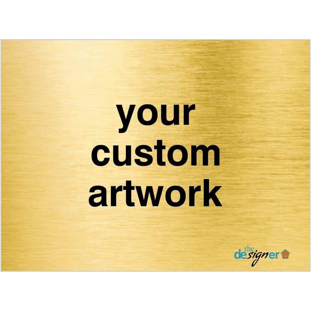 Custom Brushed Gold Sign | Personalised Signs