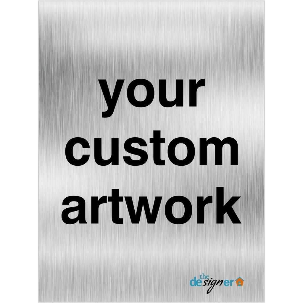 Custom Brushed Silver Sign | Personalised Signs