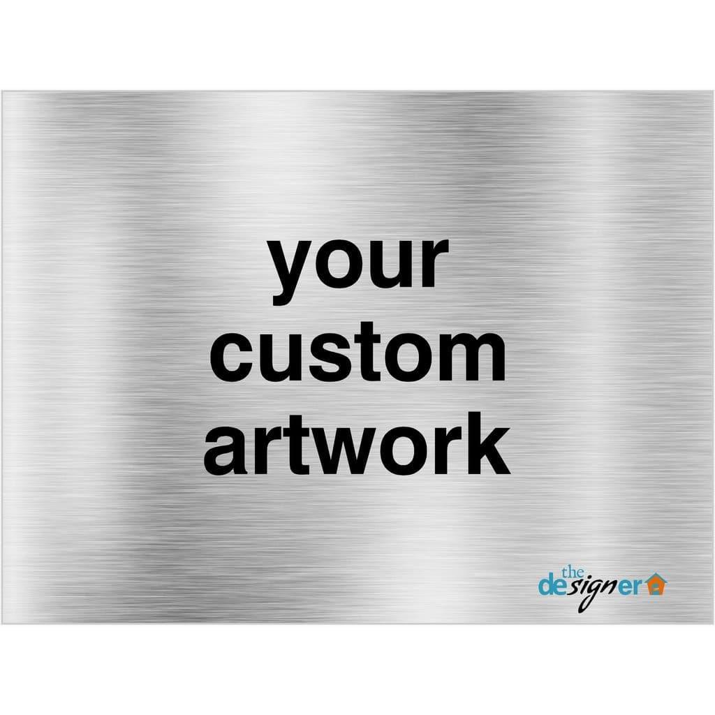 Custom Brushed Silver Sign | Personalised Signs
