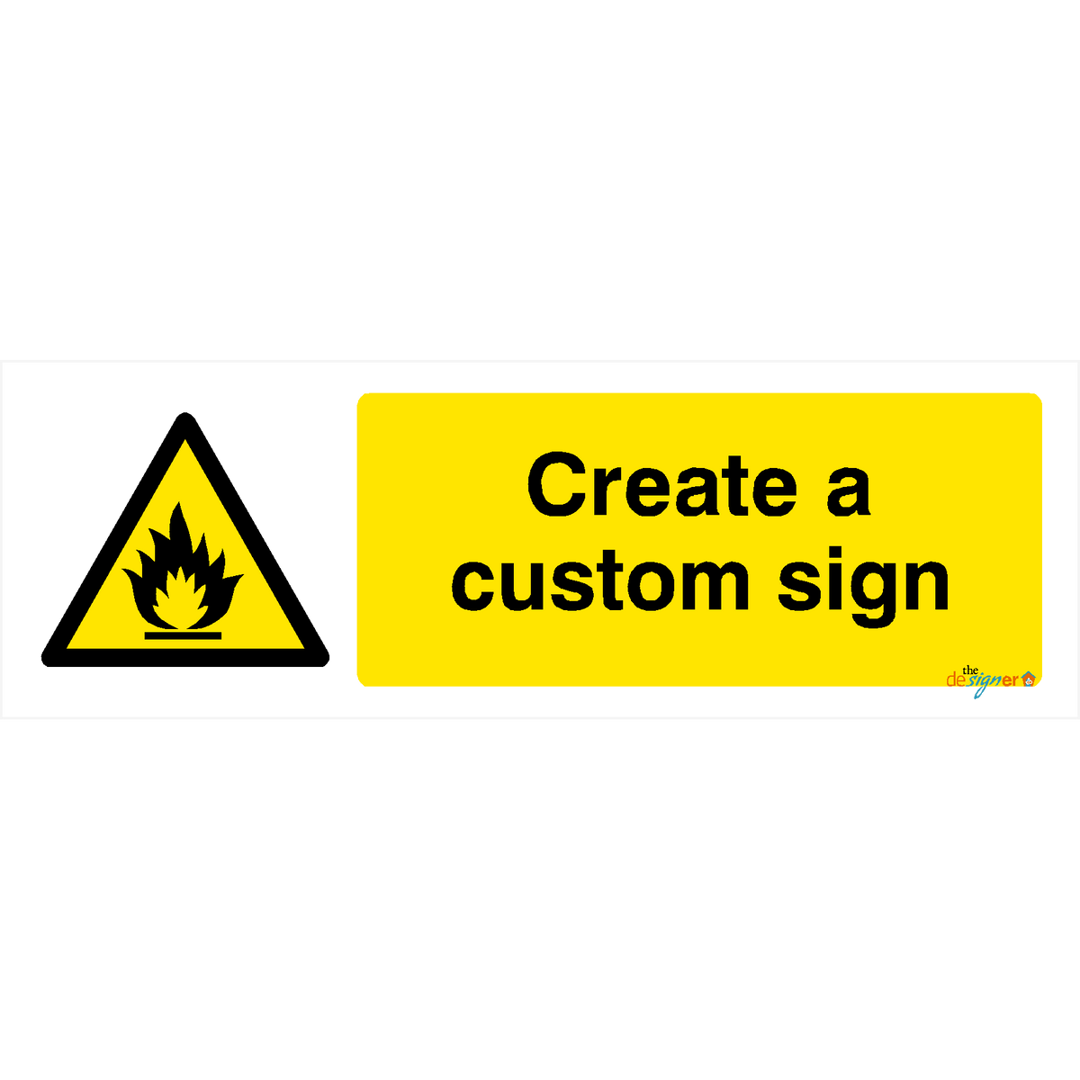 Custom Chemical Danger (Flammable) Sign | Safety Signs