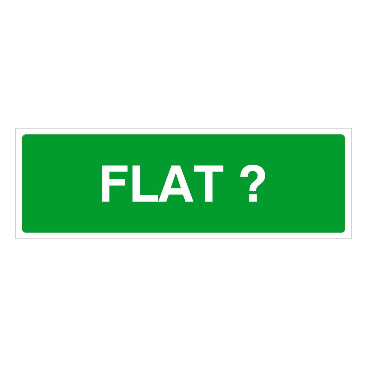 Custom Flat Floor Identification Sign