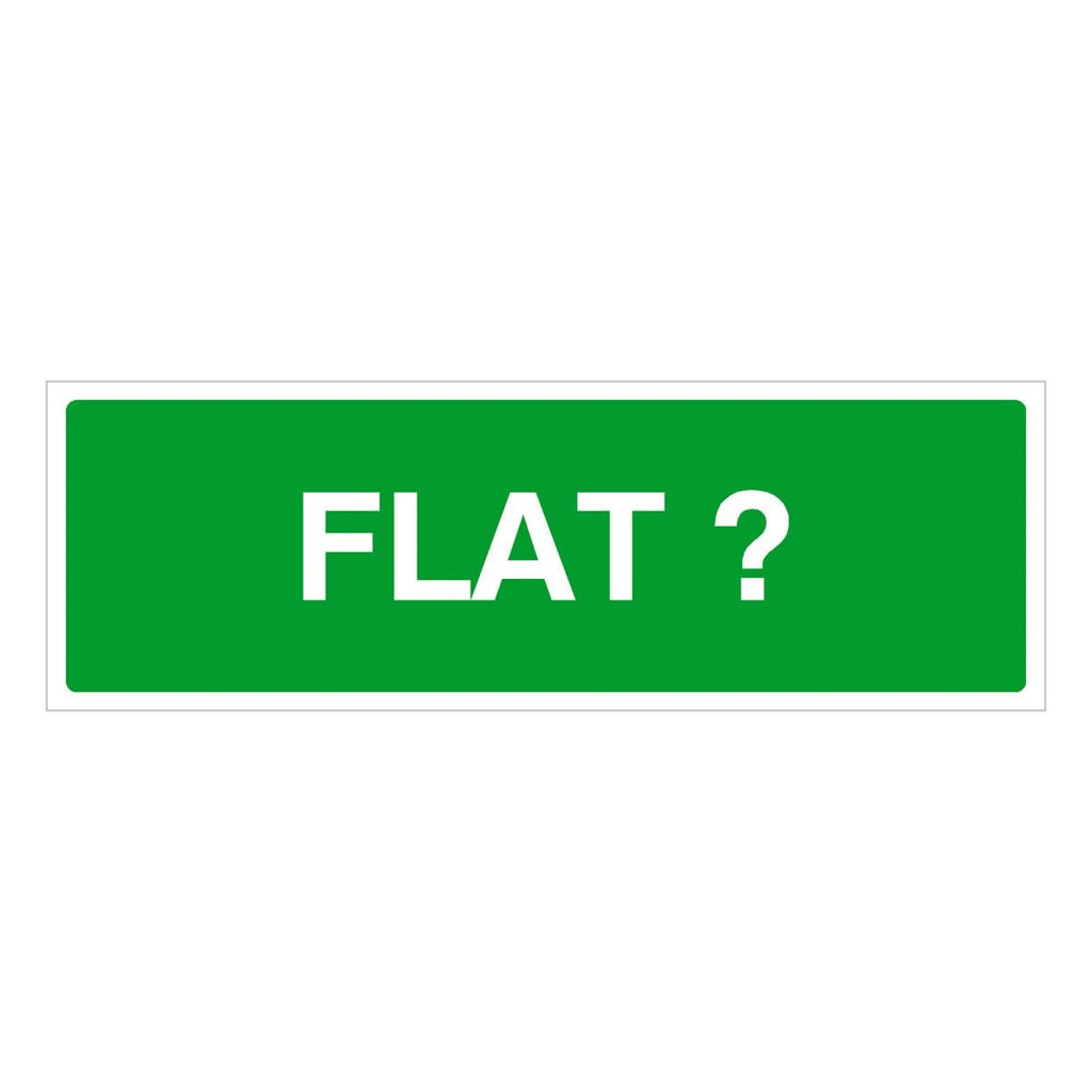 Custom Flat Floor Identification Sign