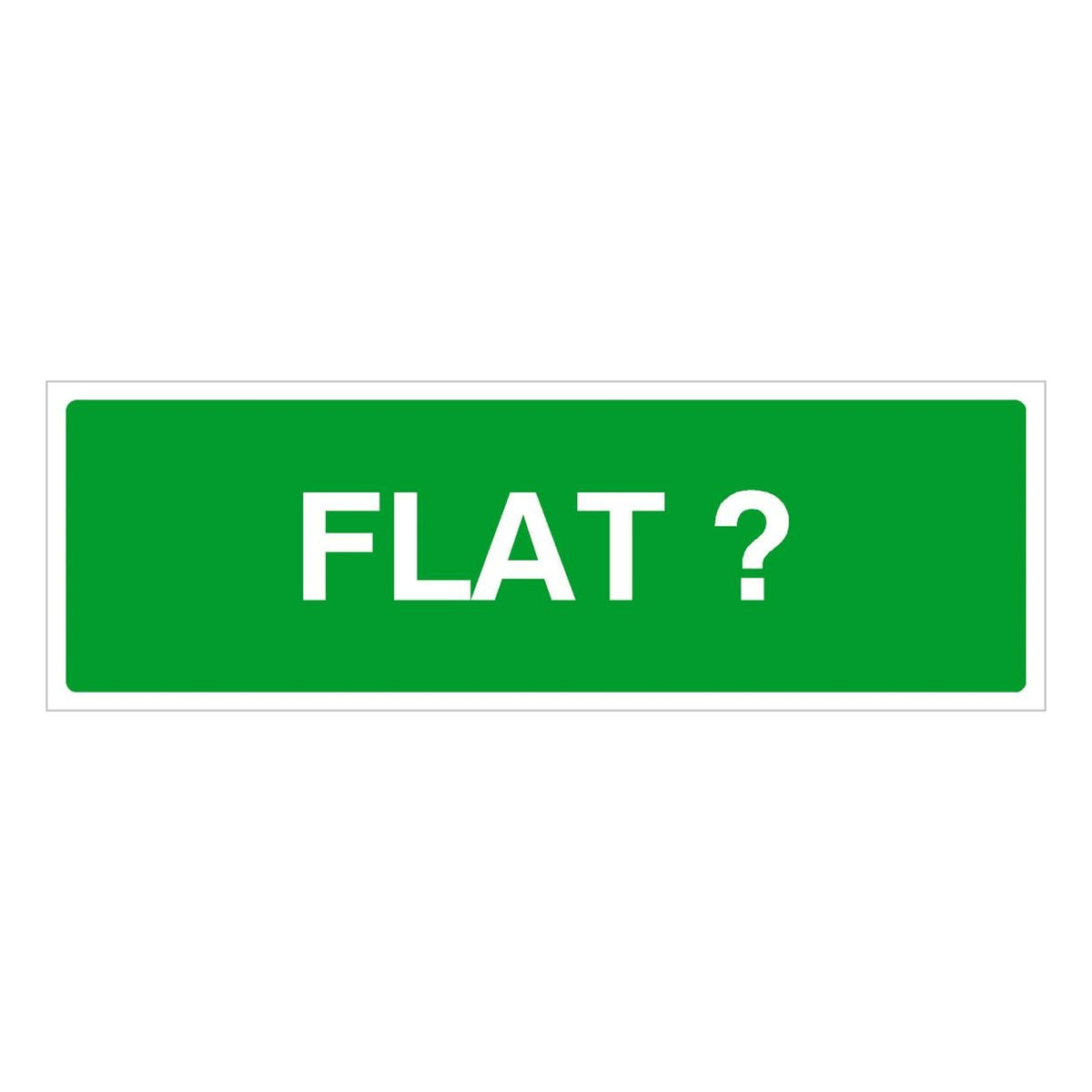 Custom Flat Floor Identification Sign