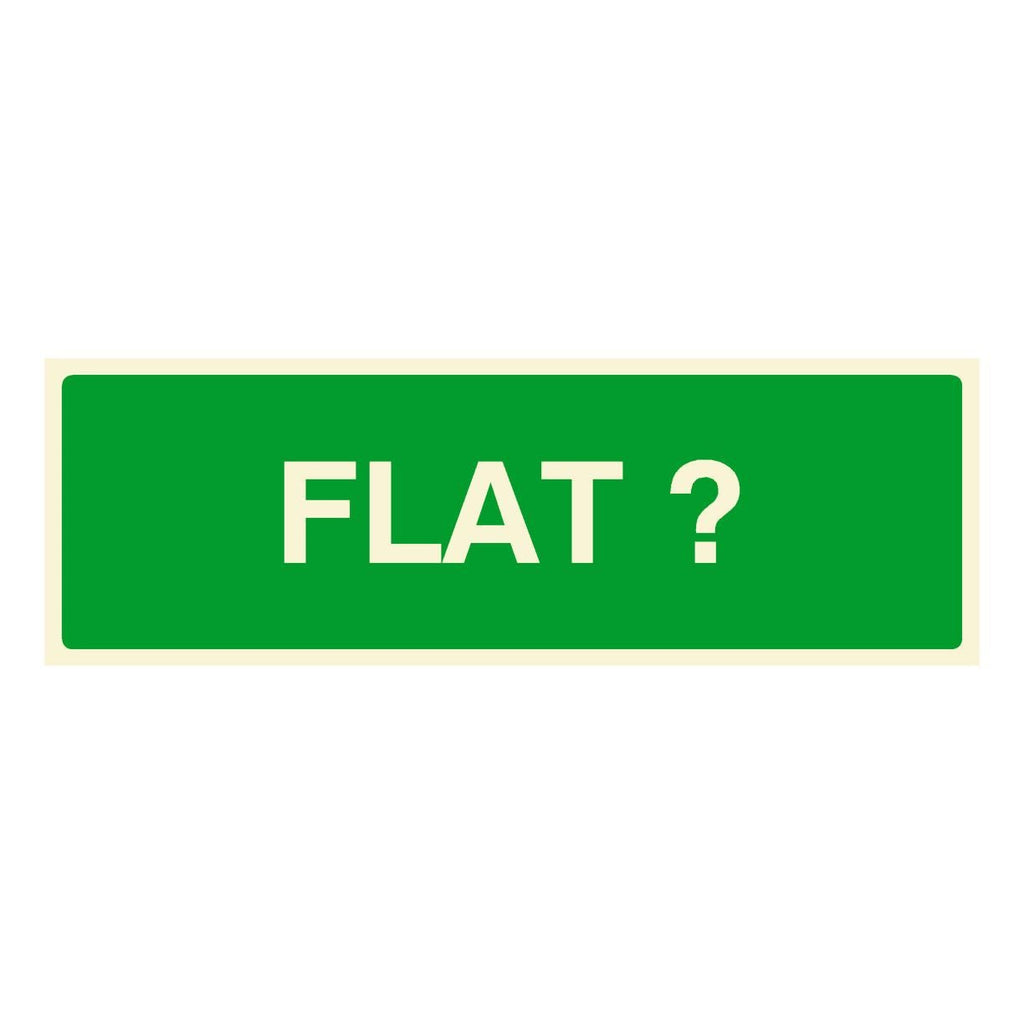 Custom Flat Floor Identification Sign