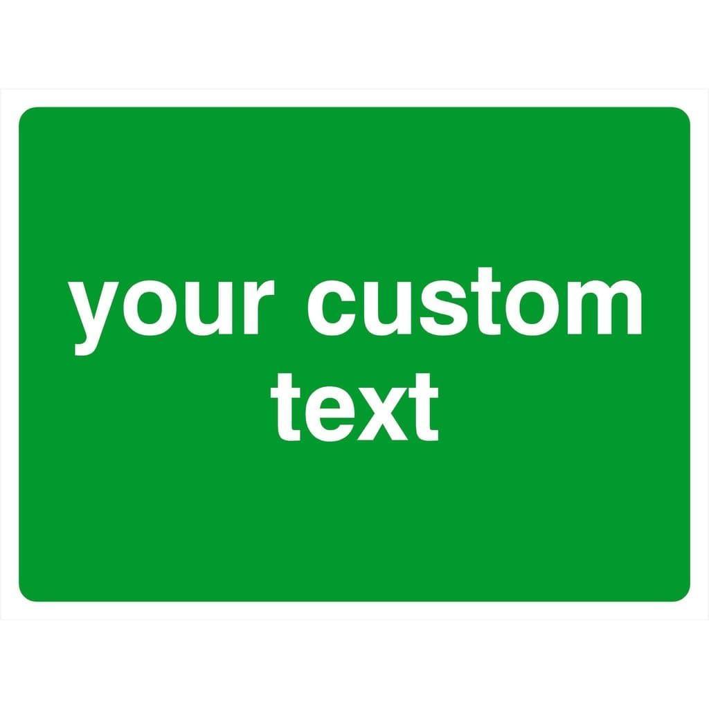 Custom Green Parking Sign Landscape | Personalised Signs