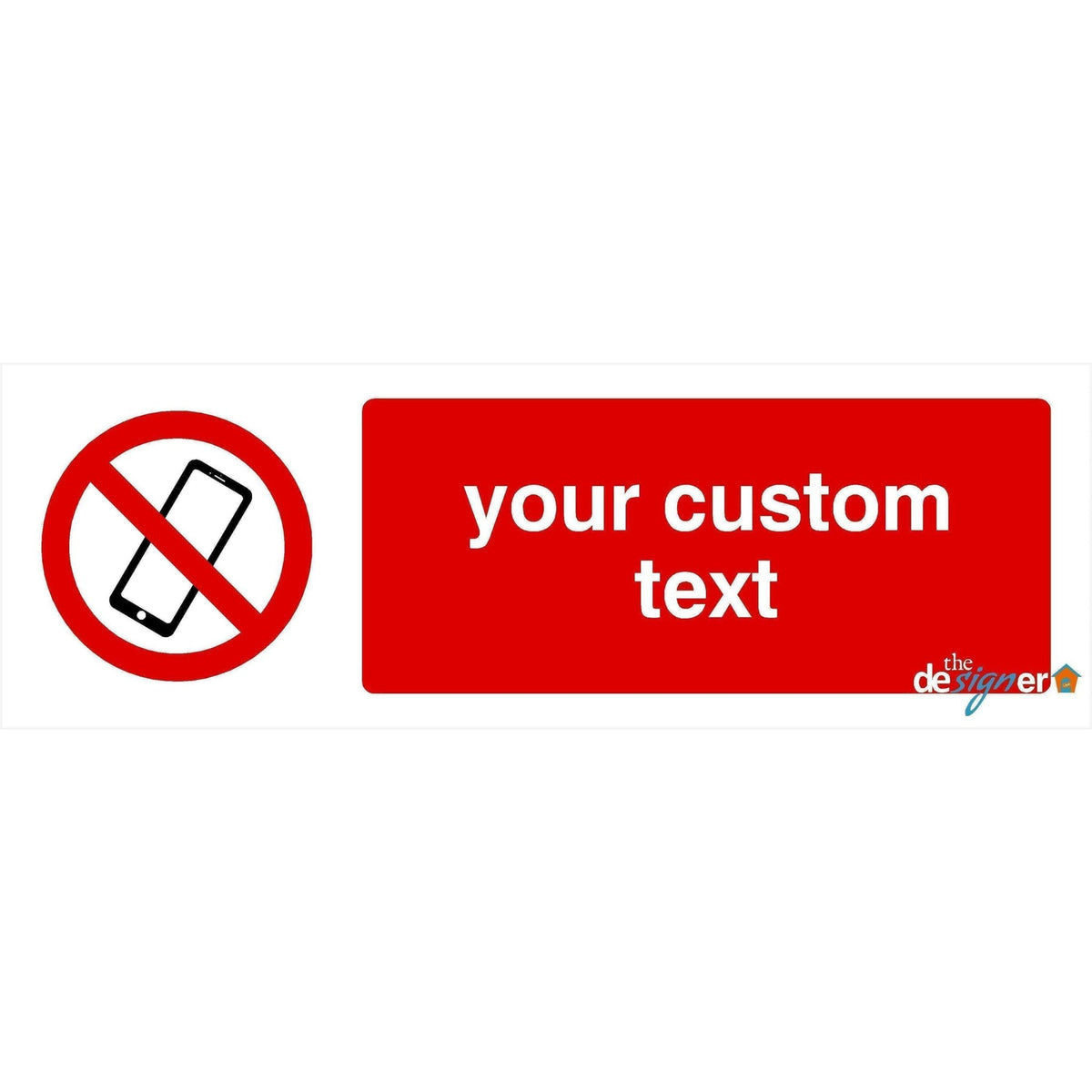 Custom No Mobile Phones Sign | UK Safety Signs