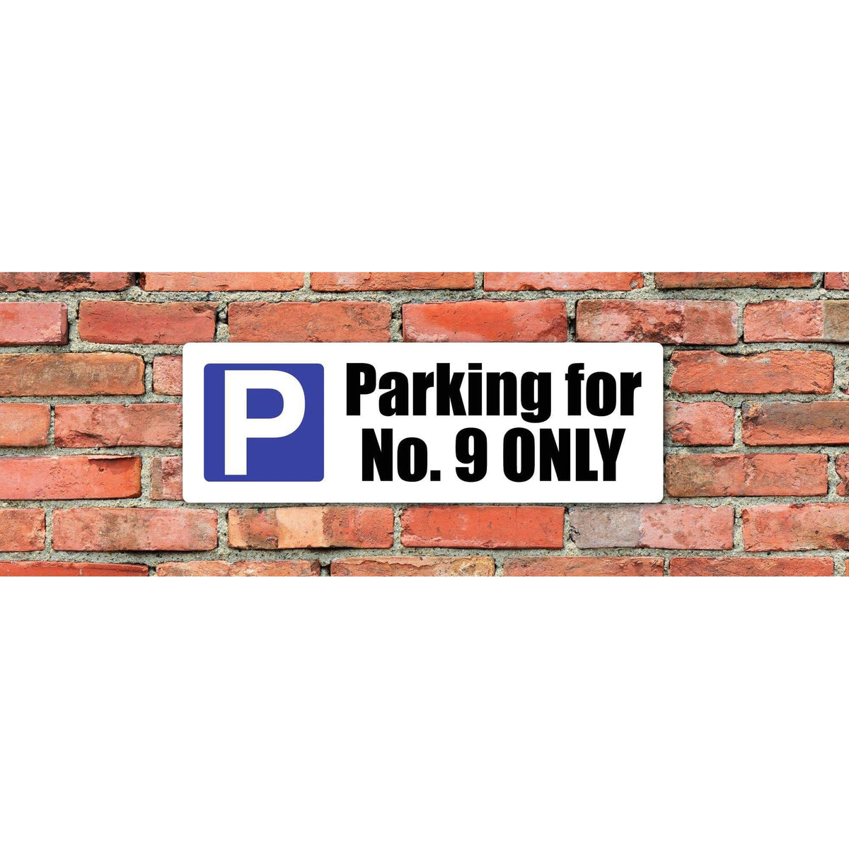 Custom Parking Sign Landscape | P Symbol | Personalised