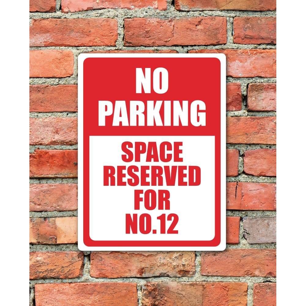 Custom Parking Sign | Red Header | Personalised Signs