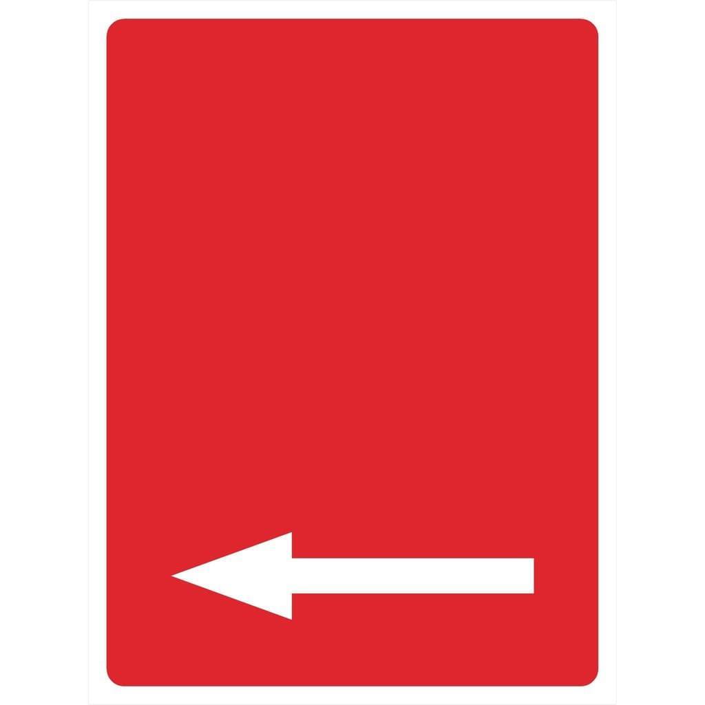 Custom Red Parking Sign Left Arrow | Personalised Signs