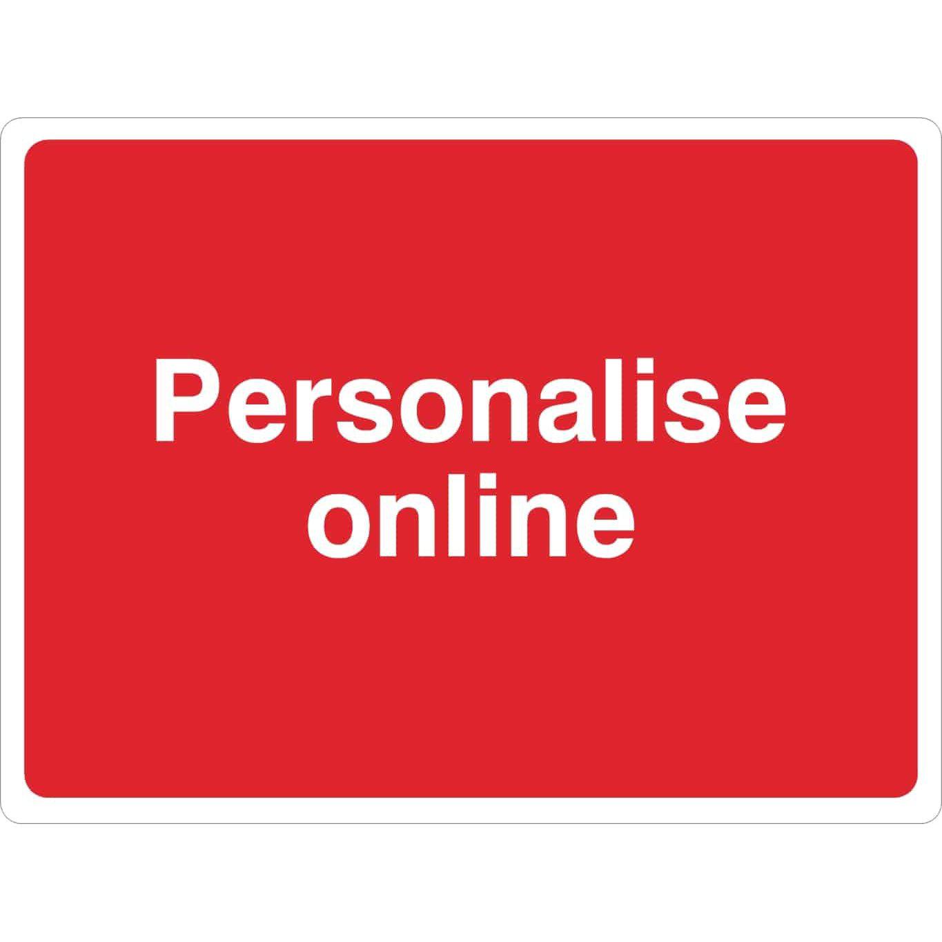 Custom Red Sign Landscape | Personalised Signs