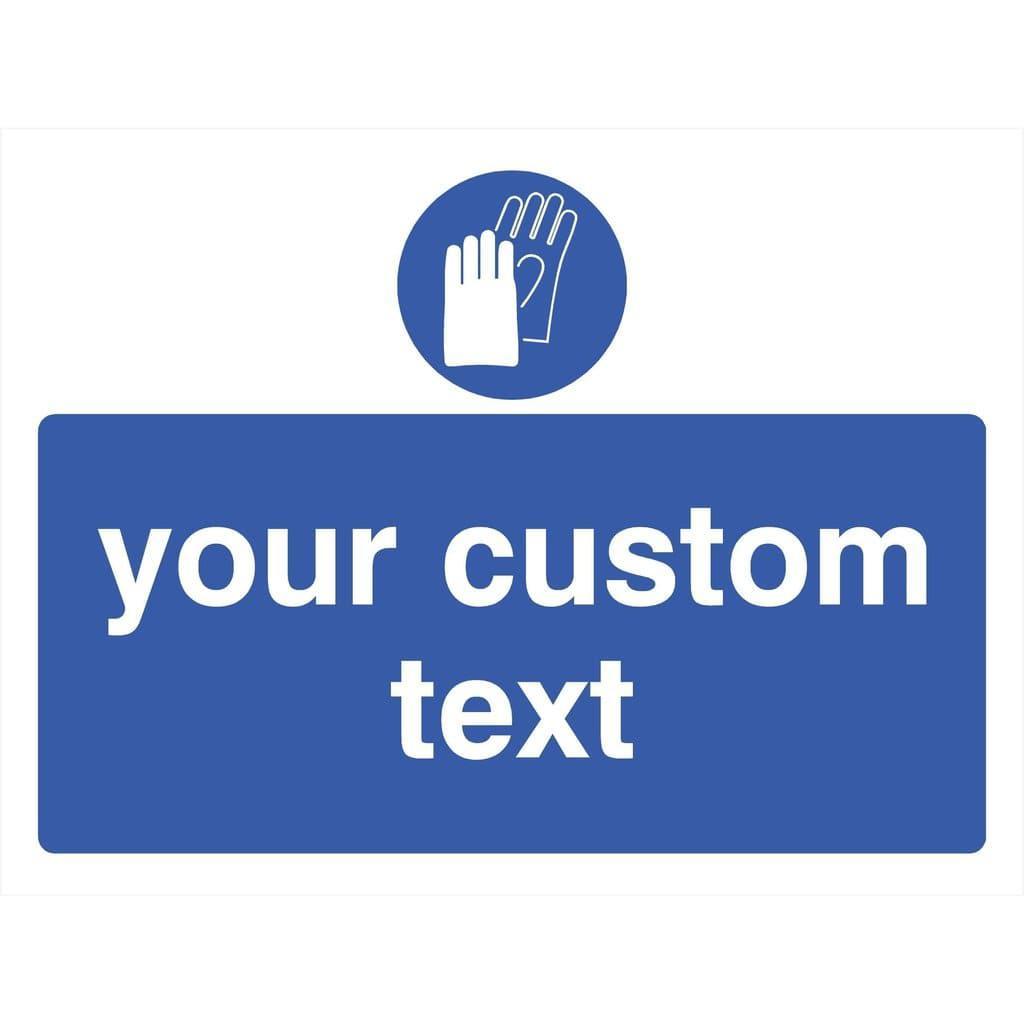 Custom Safety Gloves Sign | Hand Protection Signs