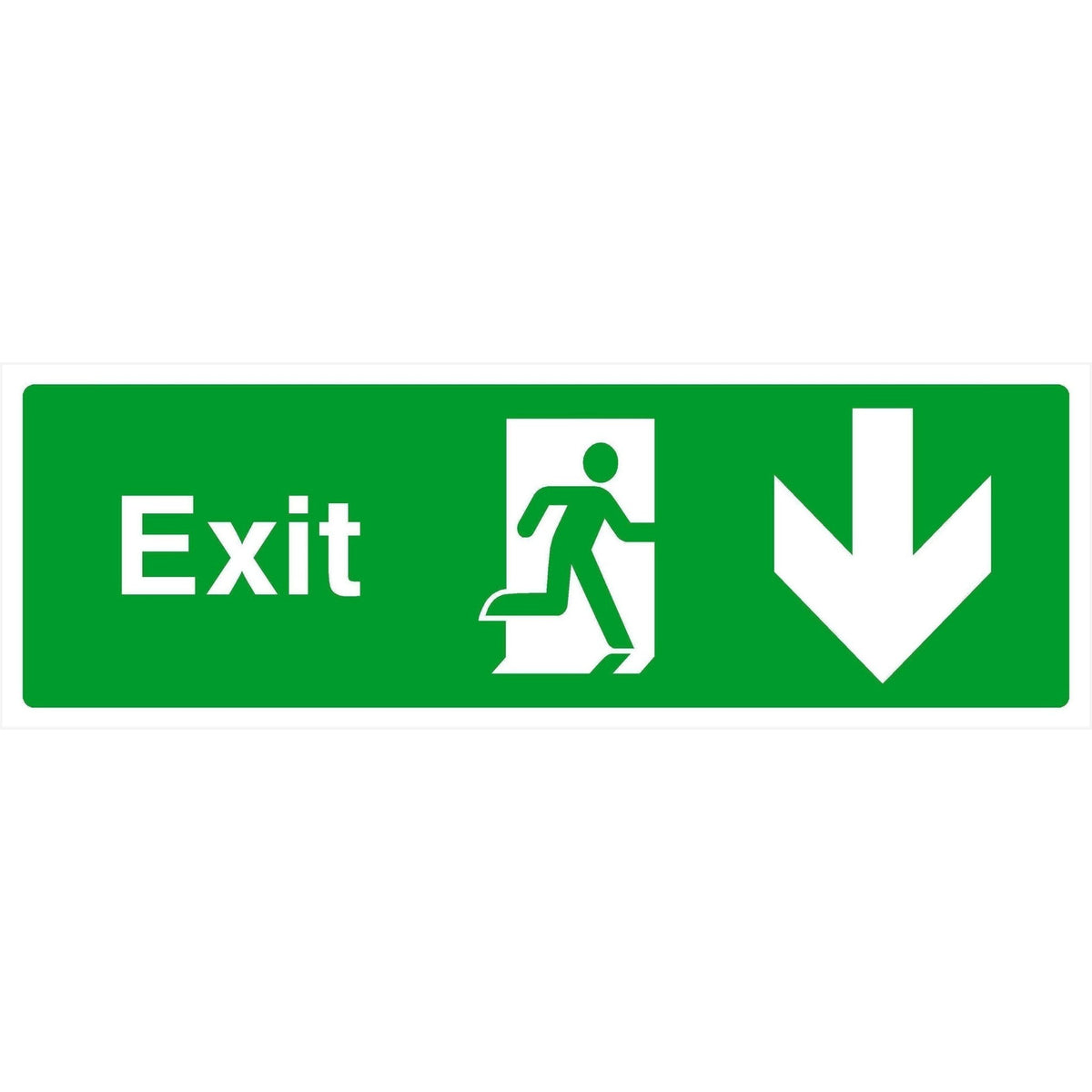Exit Sign Down Arrow