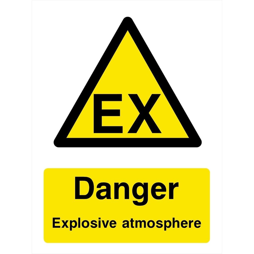 Explosive Atmosphere (Ex Symbol) Sign