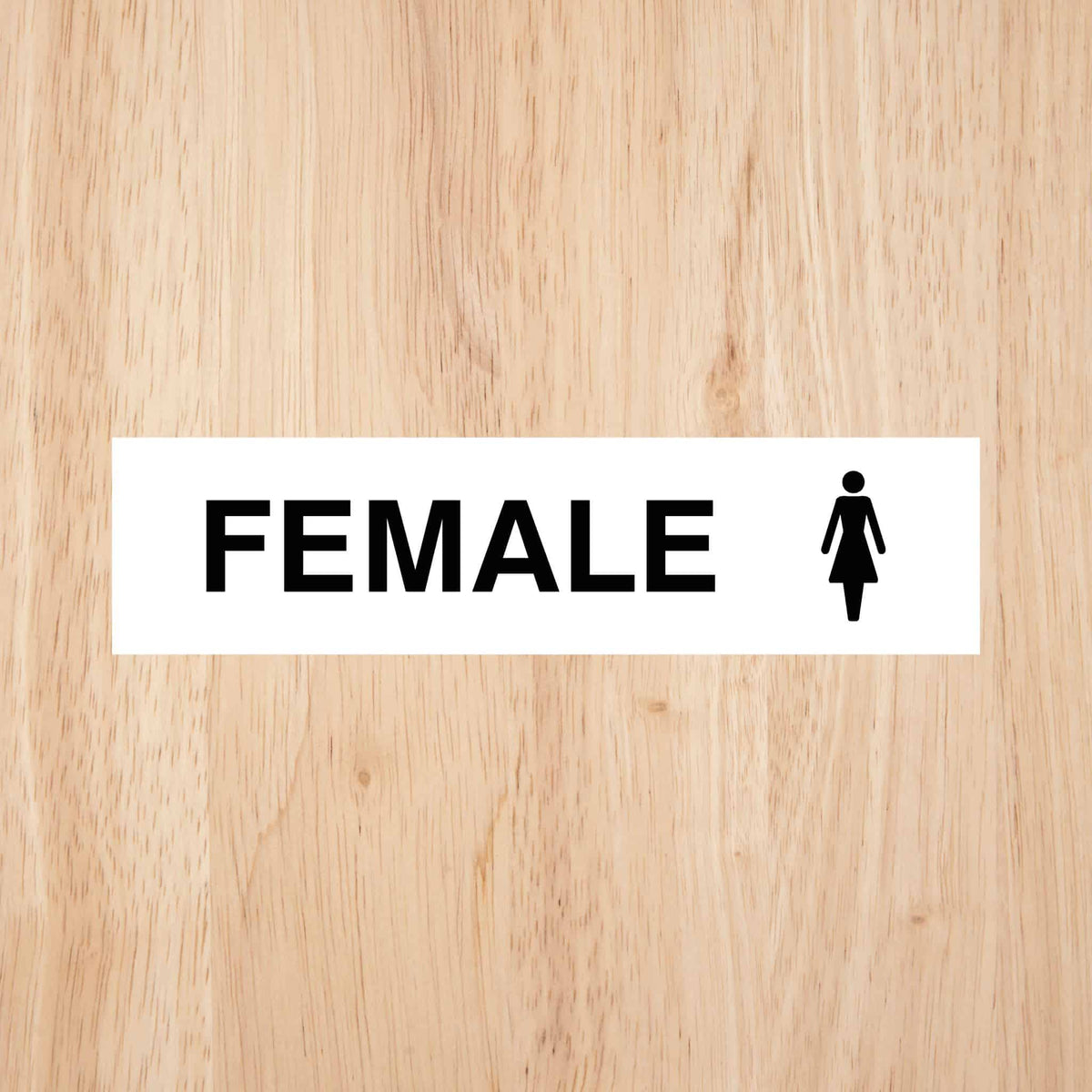 Female Toilet Standard Sign Caps