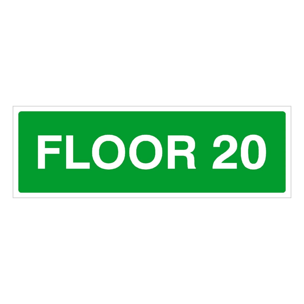 Floor 20 Identification Sign