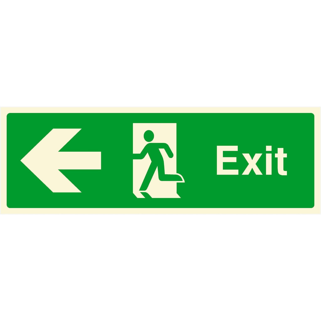 Glow In The Dark Fire Exit Signs Fire Safety Signs