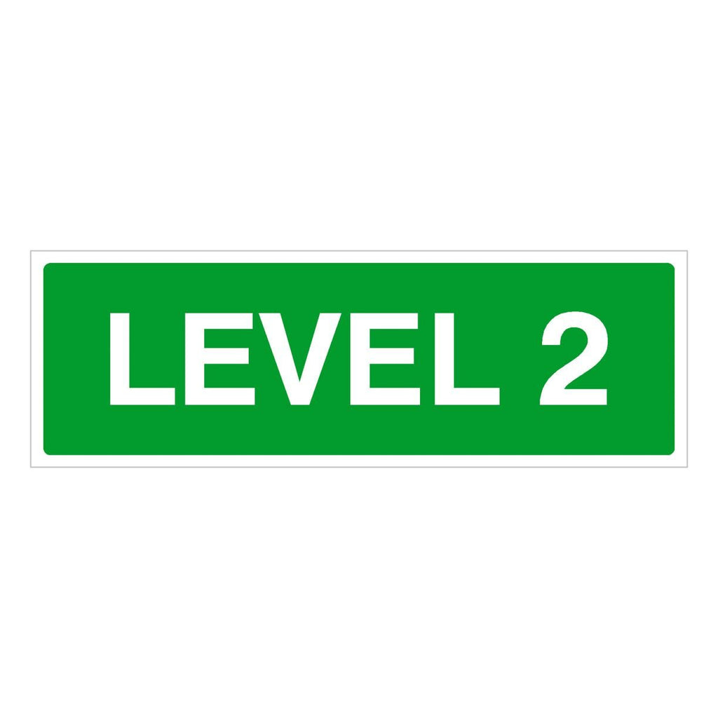 Level 2 Floor Identification Sign