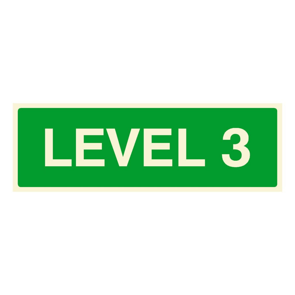 Level 3 Floor Identification Sign