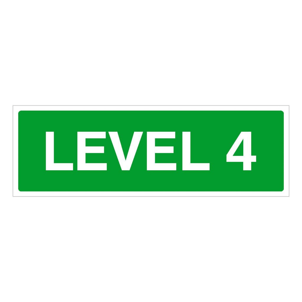 Level 4 Floor Identification Sign