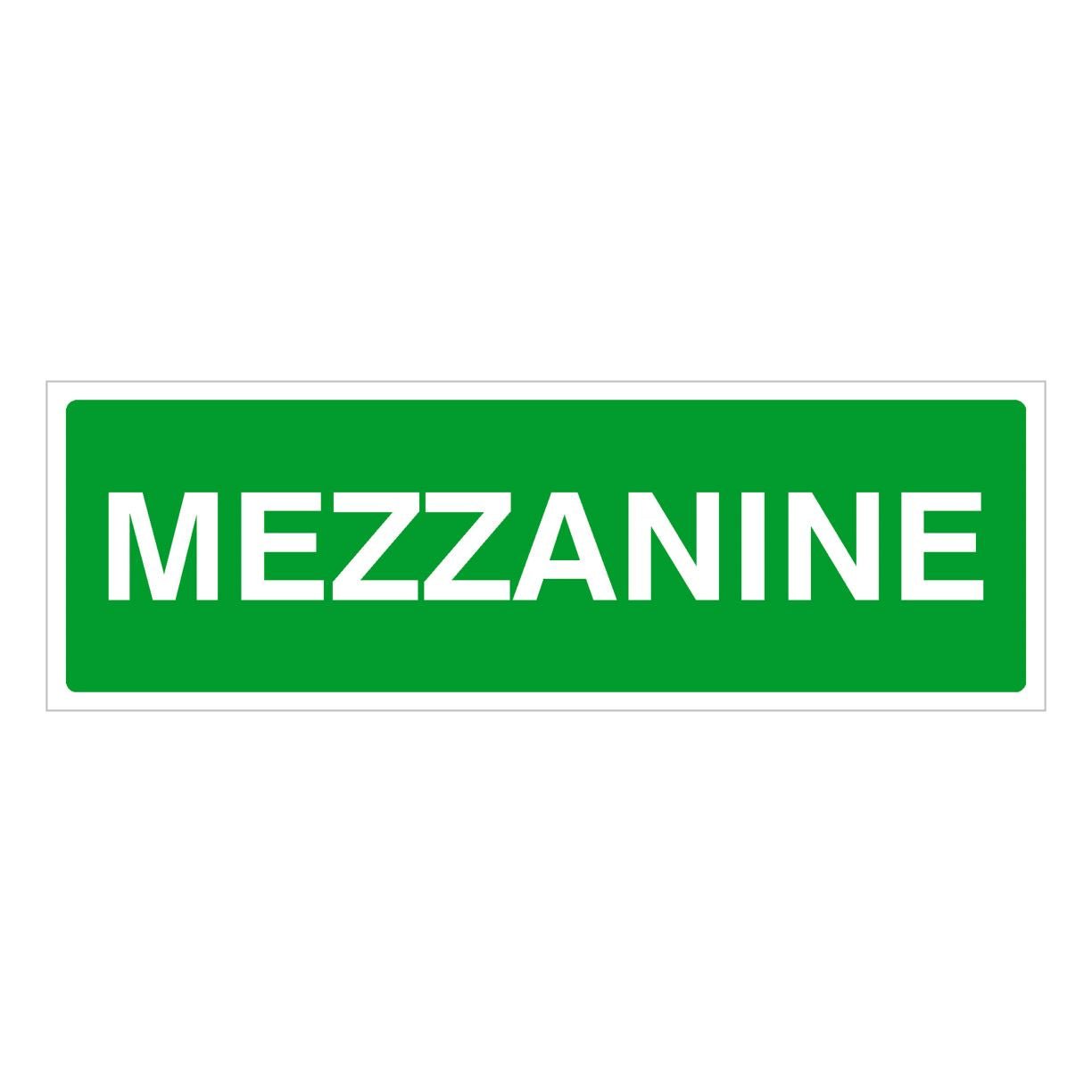 Mezzanine Floor Identification Sign