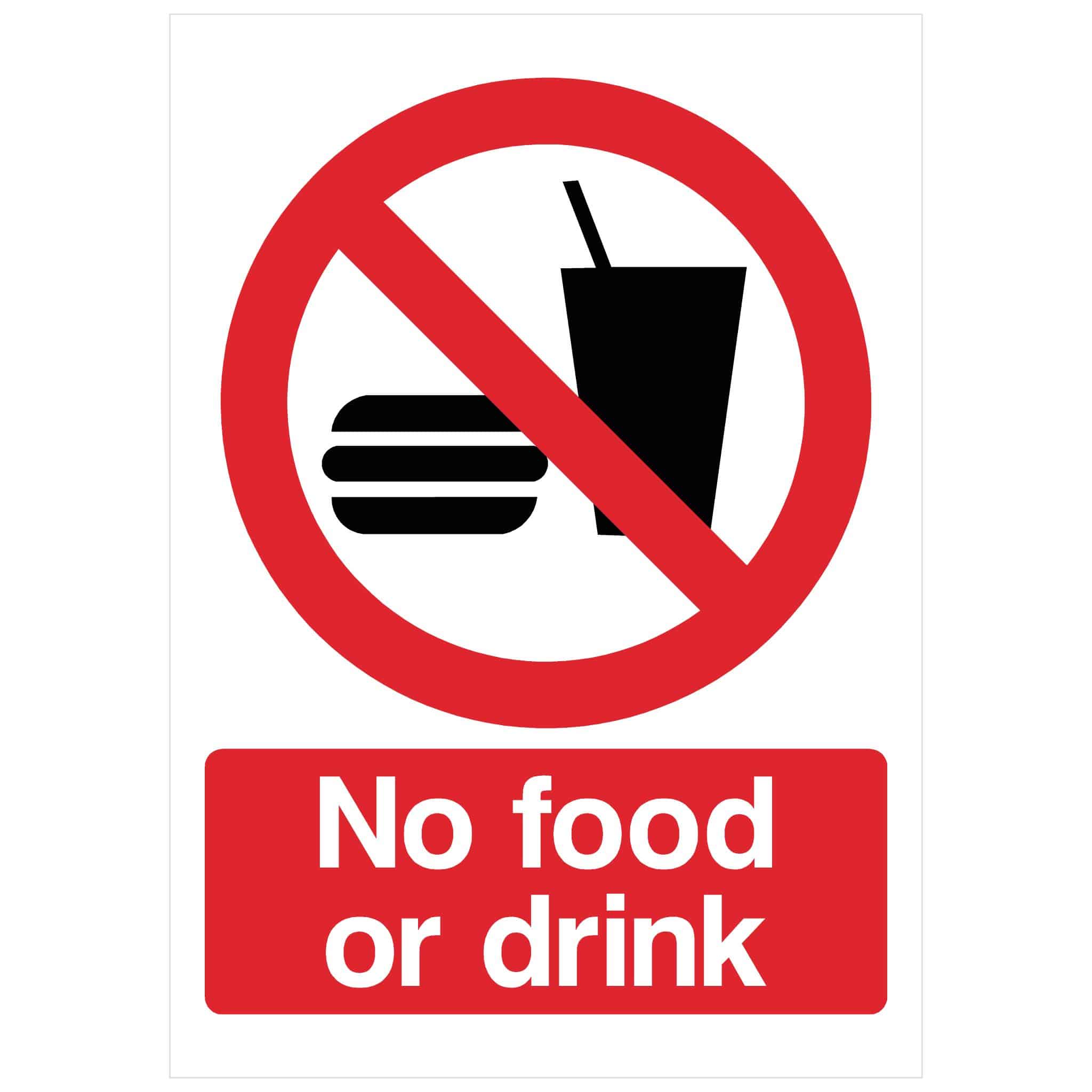 No Food Or Drink Sign | Safety Signs