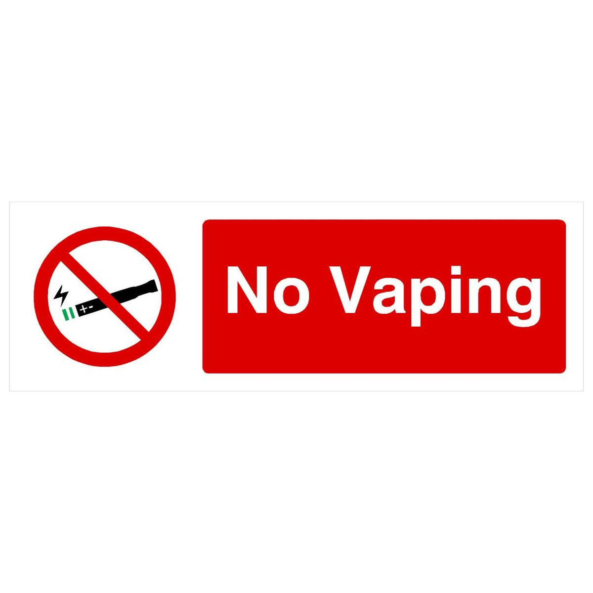 No Smoking No Vaping Sign | Safety Signs