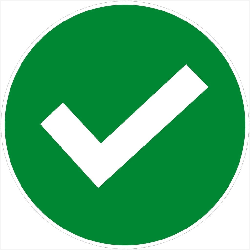 Social Distancing Seat Tick Stickers