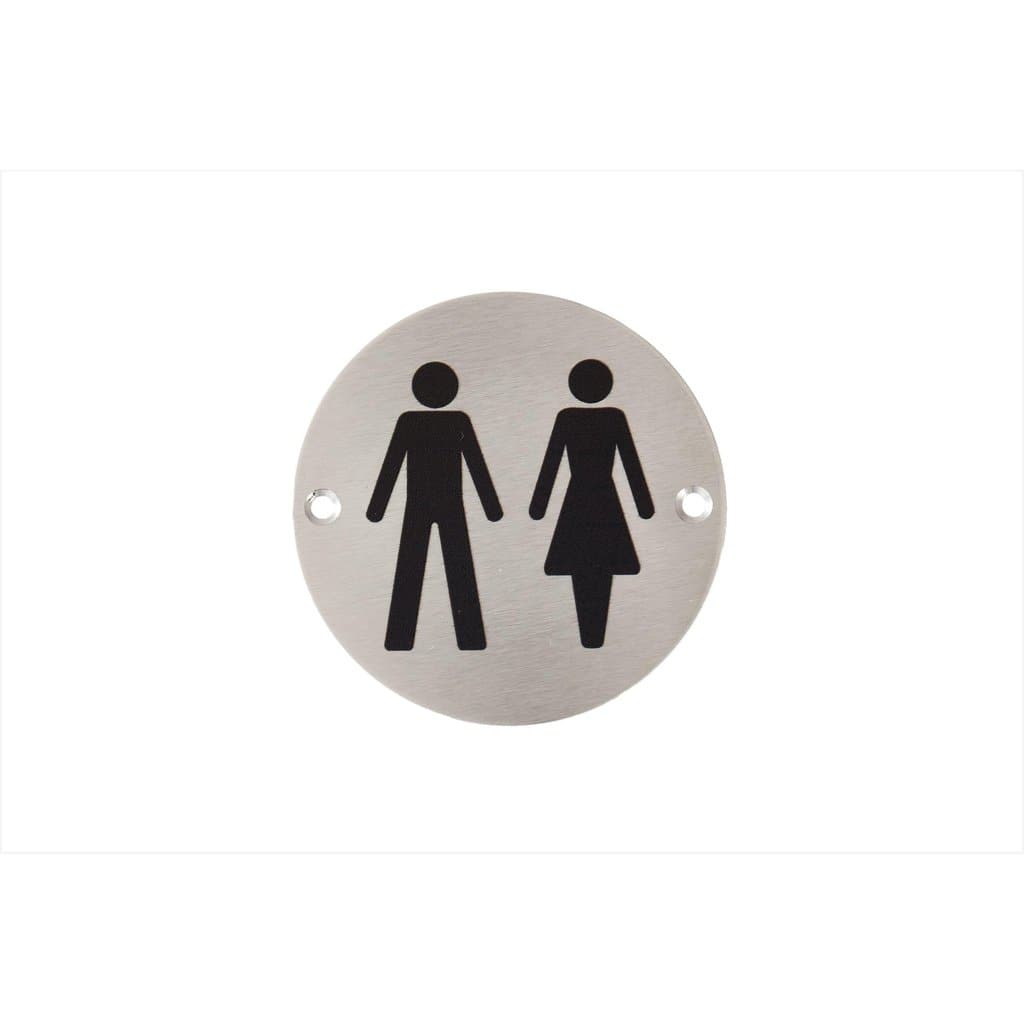 Stainless Steel Toilet Door Signs | The Sign Shed
